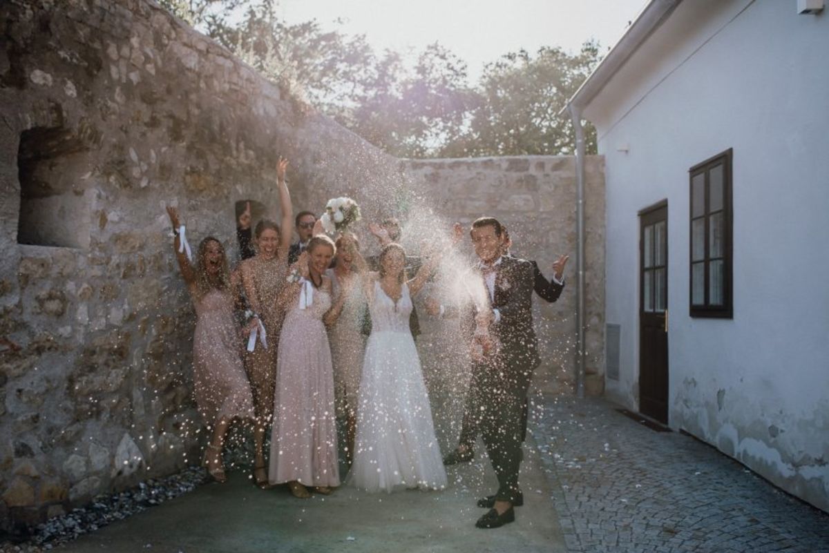 Boho Hochzeit im Himmelblau Rust