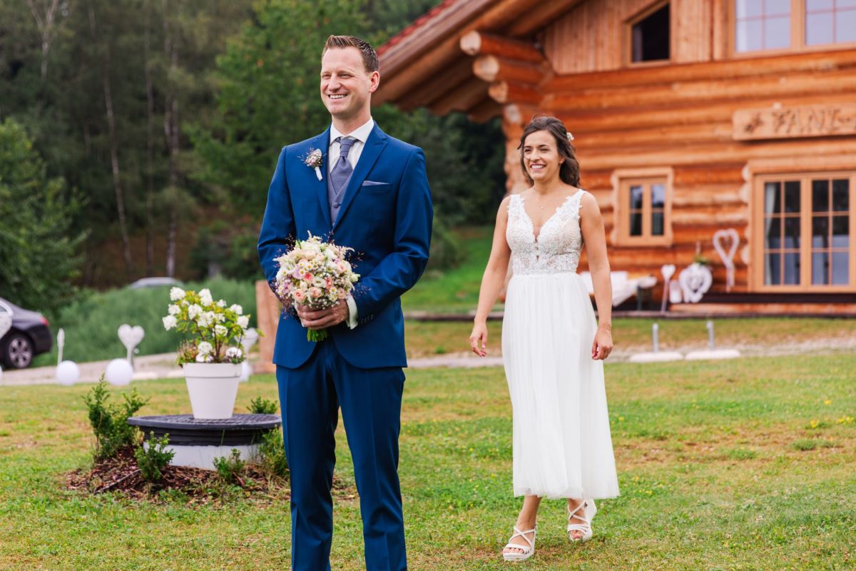 Traumhochzeit auf der Fani Alm mit wunderschönem Sonnenuntergang